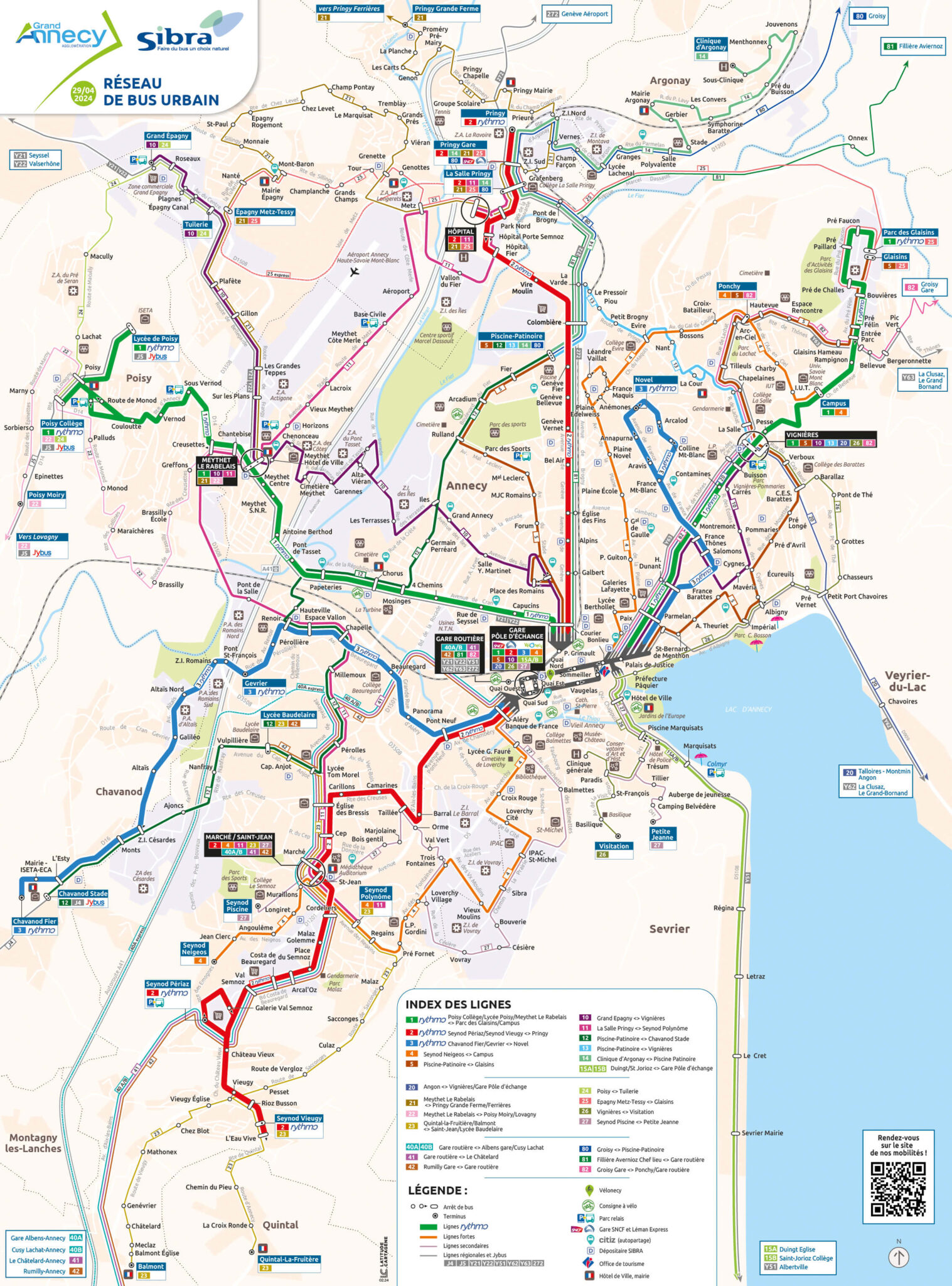 Plans du réseau - SIBRA